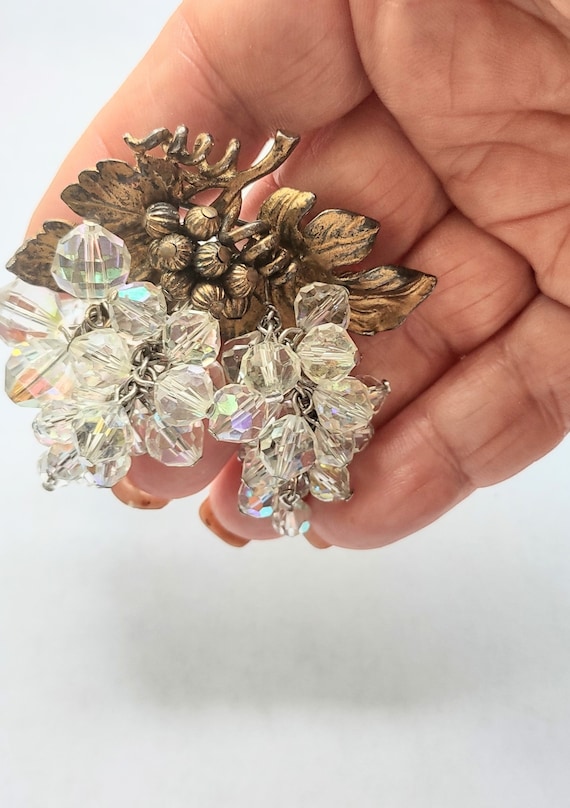 Crystal Brooch / Pin / Crystal Grape Brooch / Pin / W… - Gem