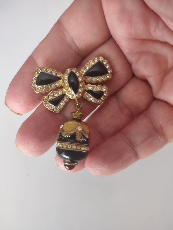 Victorian Brooch / Pin / Dangle Brooch / Pin / Egg Da… - Gem