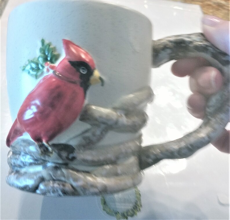 Vintage Bird Coffee Cup / Coffe Cups / Large Coffee Cup / - Etsy