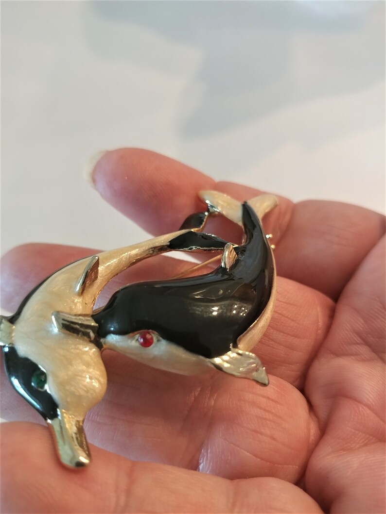 Dolphin Brooch / Pin / Dolphin Jewelry / Nautical Brooch / Pin ...