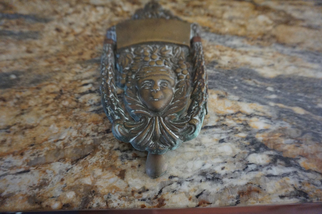 Antique Brass Knocker / Large Brass Knocker / Brass Knocker / Antique ...