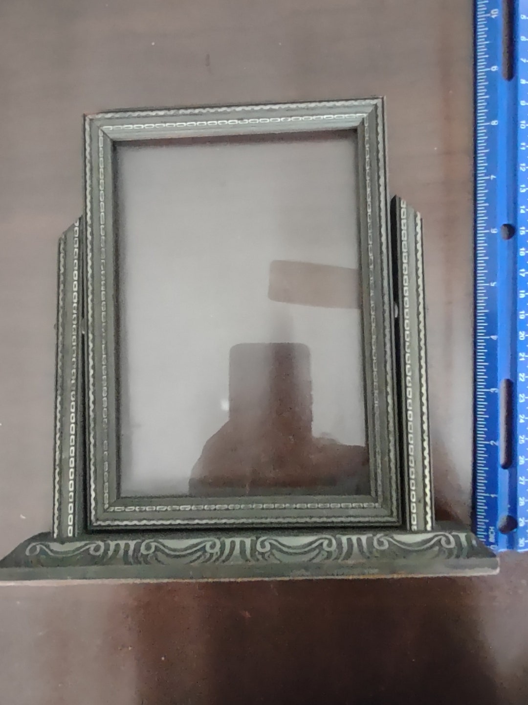 Antique Frame / Gray Frame / Antique Gray Frame/ Antique Items/ Vintage ...