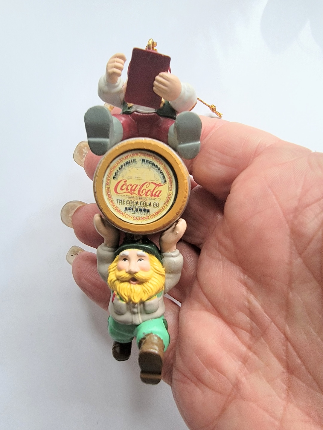 Coca Cola Ornament / Coca Cola Items / Coca Cola Elves Ornament / Elf ...