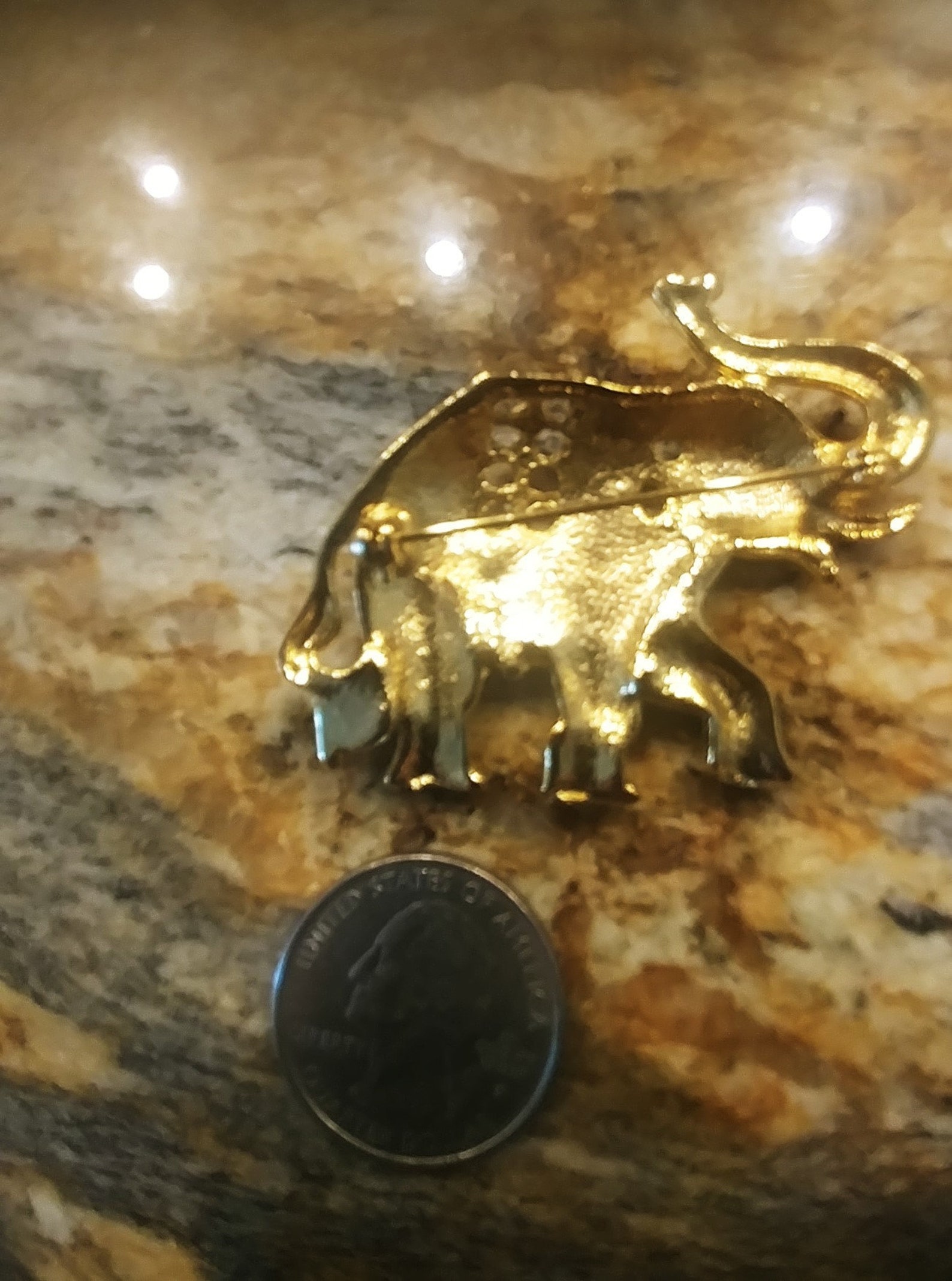 Vintage Elephant Brooch / Pin/ Elephant Jewelry / Black - Etsy