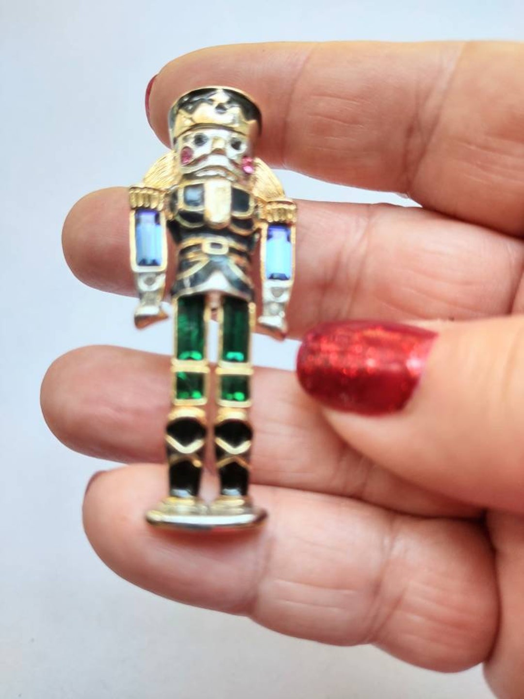Vintage Monet Nutcracker Brooch: Gold Tone Christmas Jewelry - Etsy