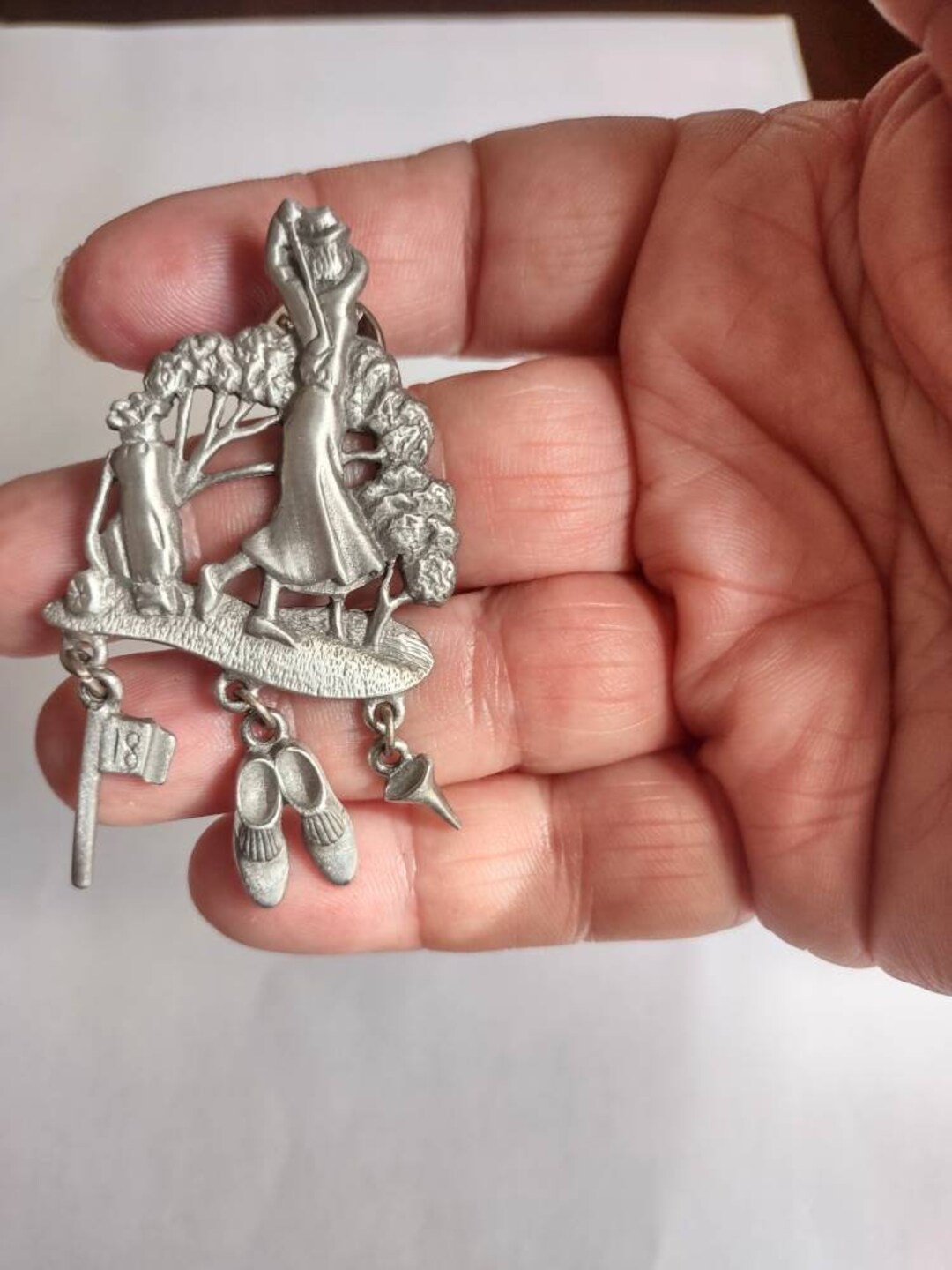 Women's Golfing Brooch / Pin / Golf Jewelry / Designer - Etsy