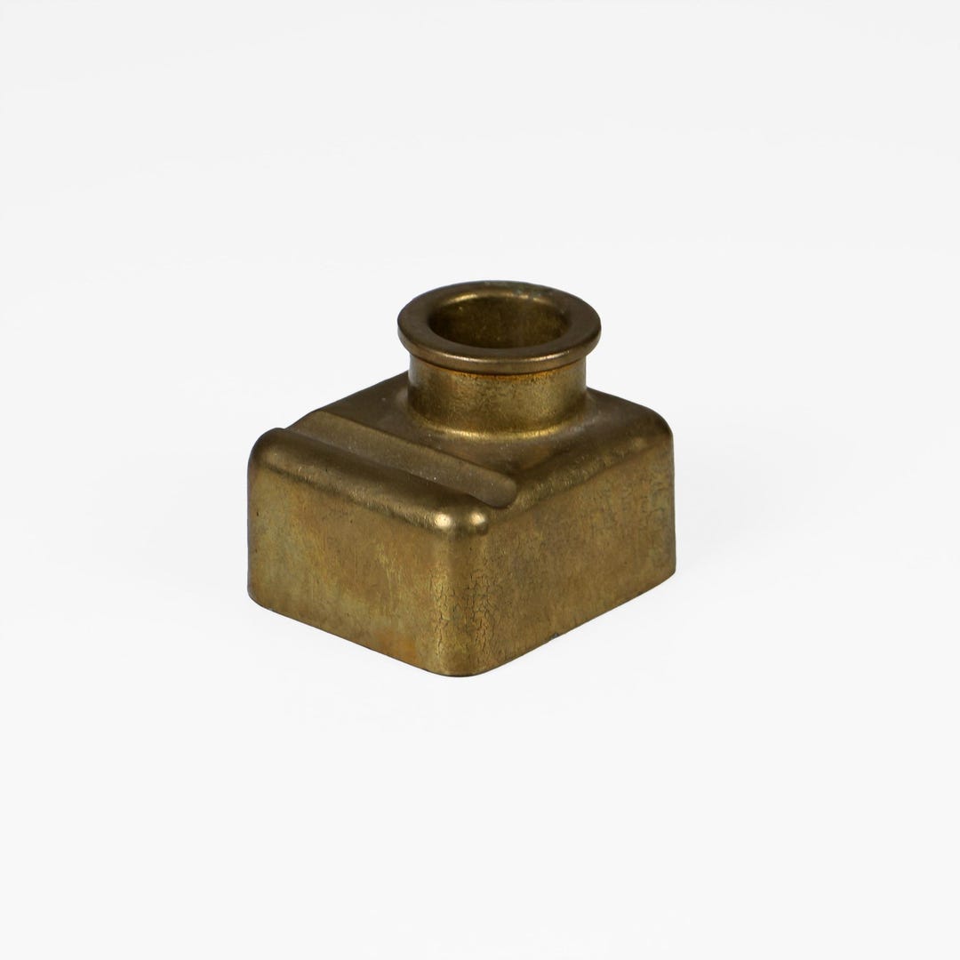 Vintage Brass Inkwell 60s Design Desk Decor, Ink Jar, Inkpot, 1960s Mid ...