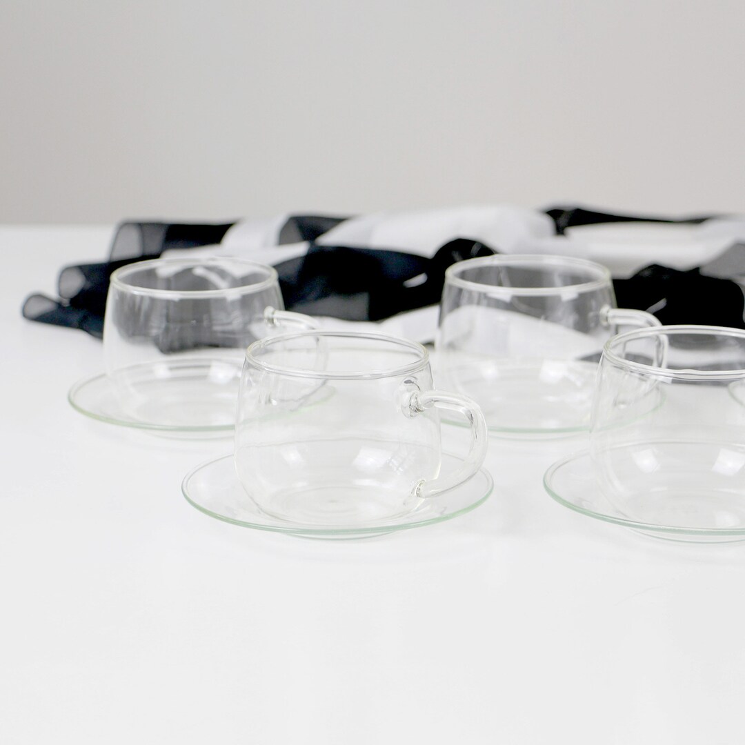 Vintage Glass Tea Mugs by WMF German 1970s - Etsy