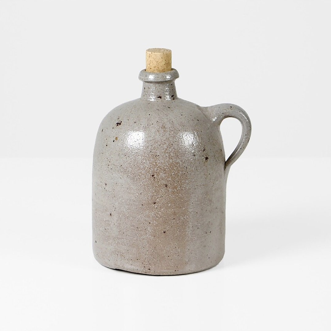 Vintage Ceramic Bottle Studio Pottery 1970s Stoneware Rustic Home Decor ...