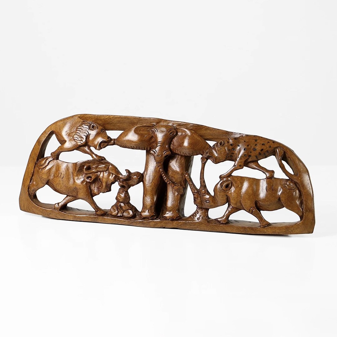 Vintage Teak Animals Sculpture Denmark 60s - Etsy