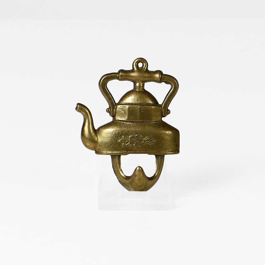 Vintage Wall Hook Brass Teapot 60s Mid Century - Etsy