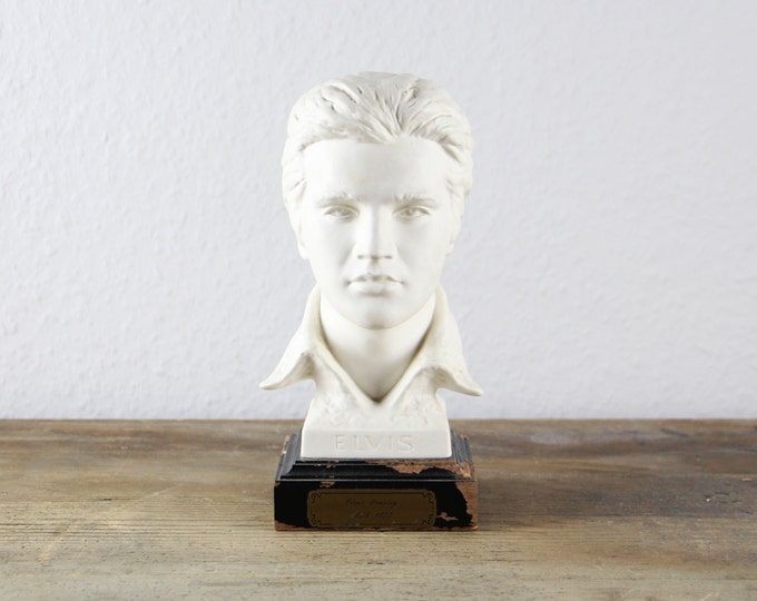 Vintage GOEBEL Elvis Bust Elvis Presley Head Bavaria West Germany 1970s ...