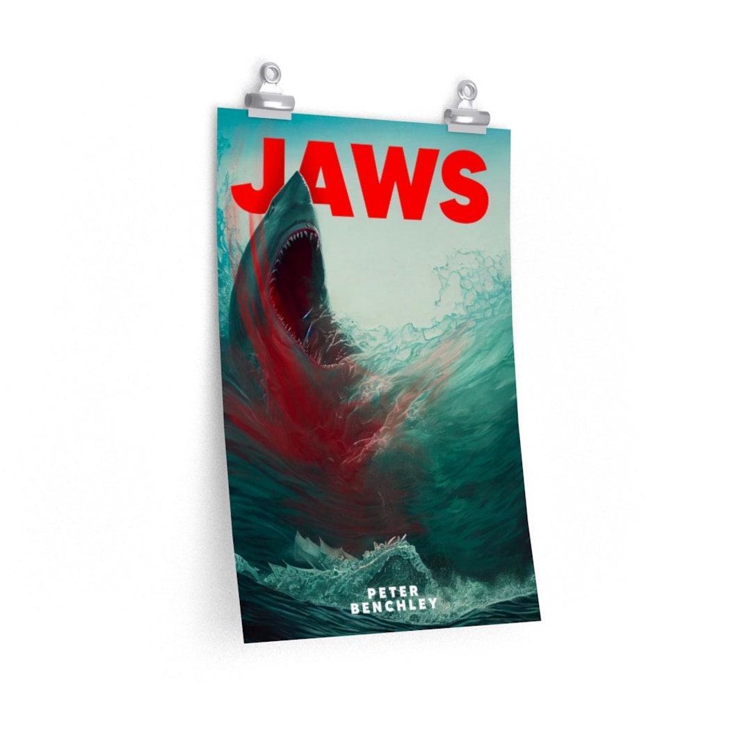 Jaws Novel Alternative Book Poster Premium Matte Art Print - Etsy