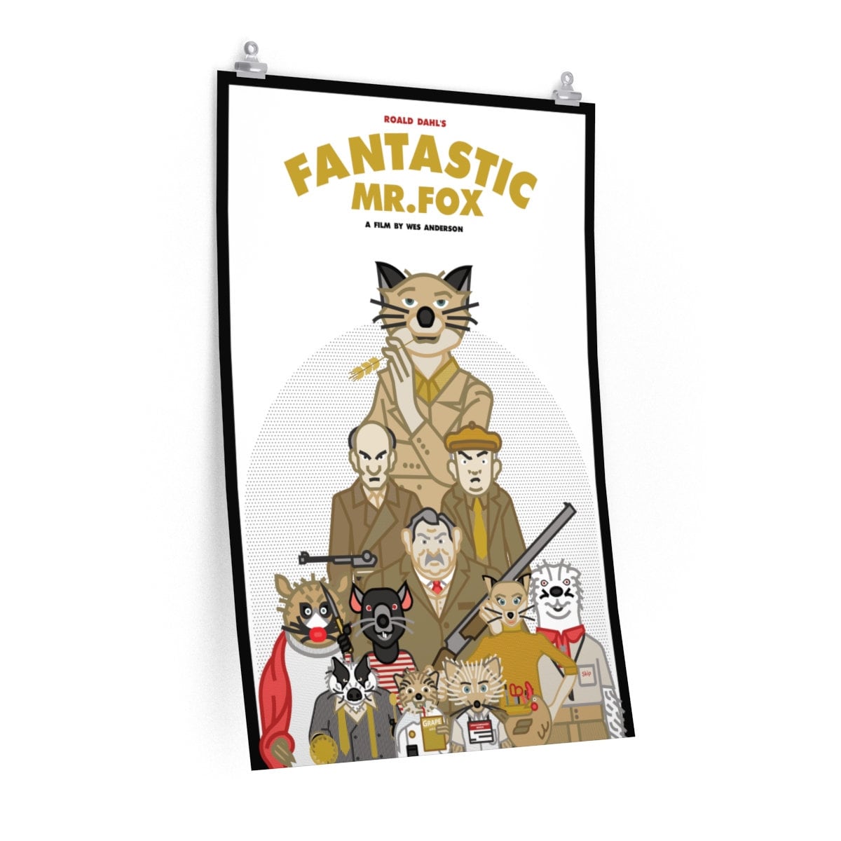 Fantastic Mr. Fox Movie Poster Roald Dahl Alternative Film Print - Etsy