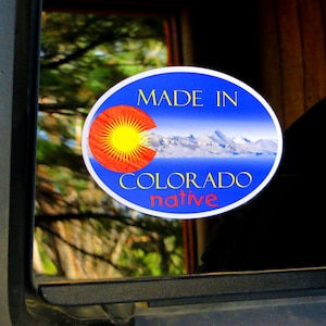 Colorado Native Sticker Decal for Car Window " Made in Colorado " - Etsy