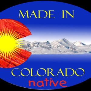 Colorado Native Sticker Decal for Car Window " Made in Colorado " - Etsy