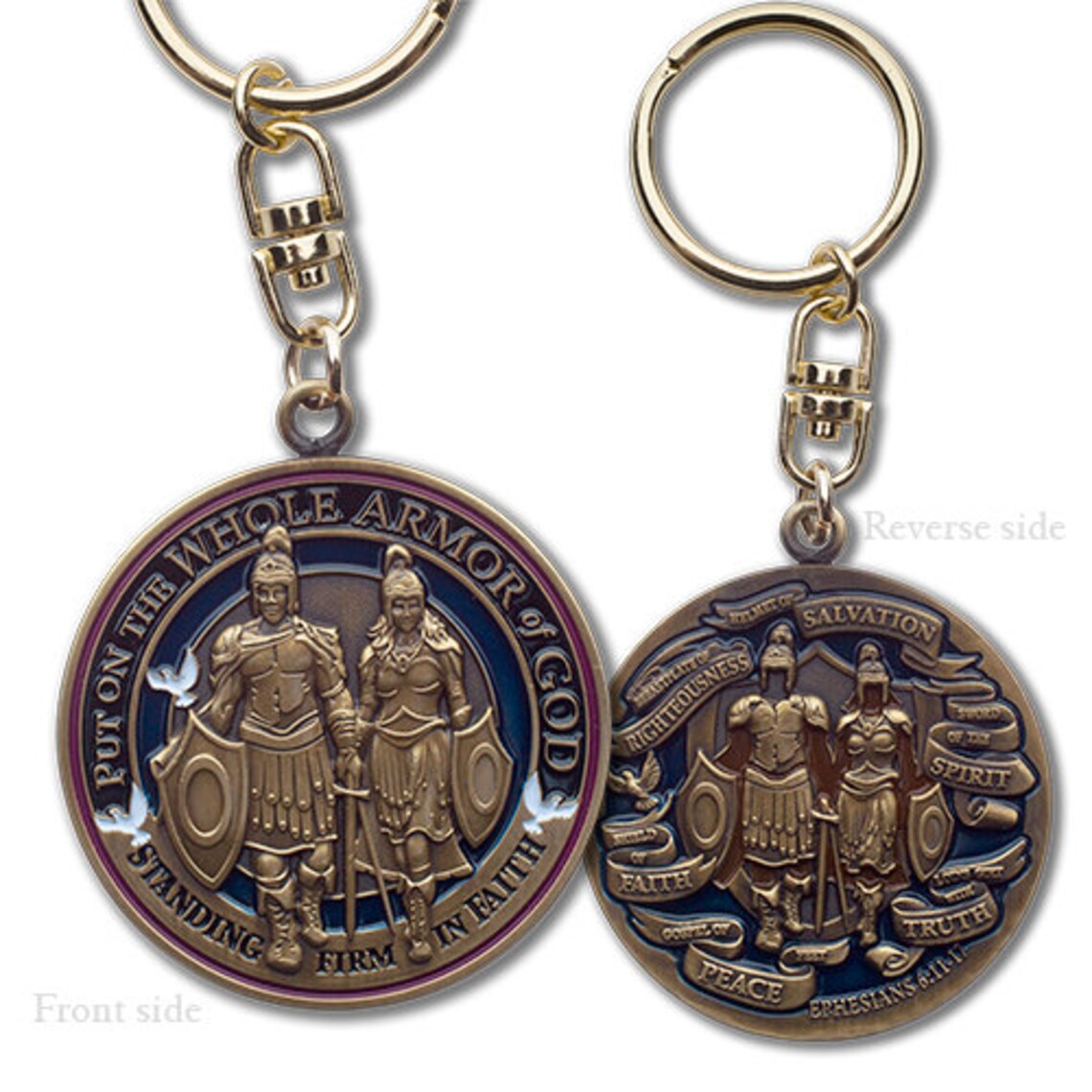 Armor of God Key Chain With Swivel - Etsy