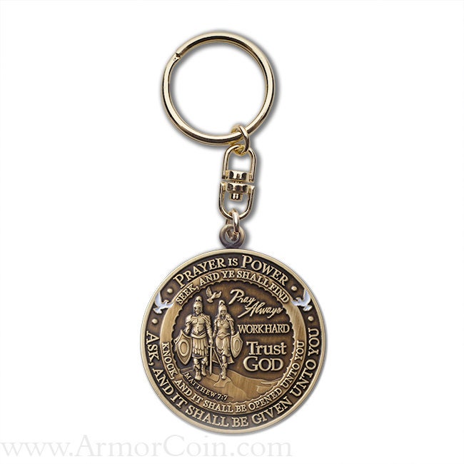 Prayer Armor of God Key Chain With Swivel - Etsy