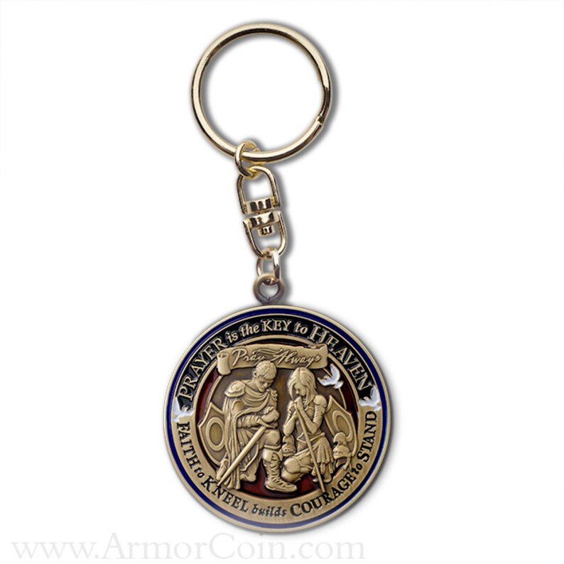 Prayer Armor of God Key Chain With Swivel - Etsy