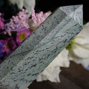 Green Dendritic Agate Tower, Extra Large 3 Lbs, Abundance Stone - Etsy