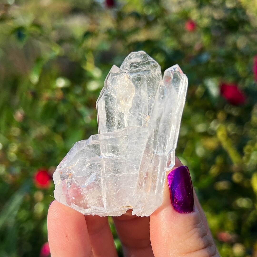 Rainbow Tabular Faden Quartz Crystal, Master Healer - Etsy