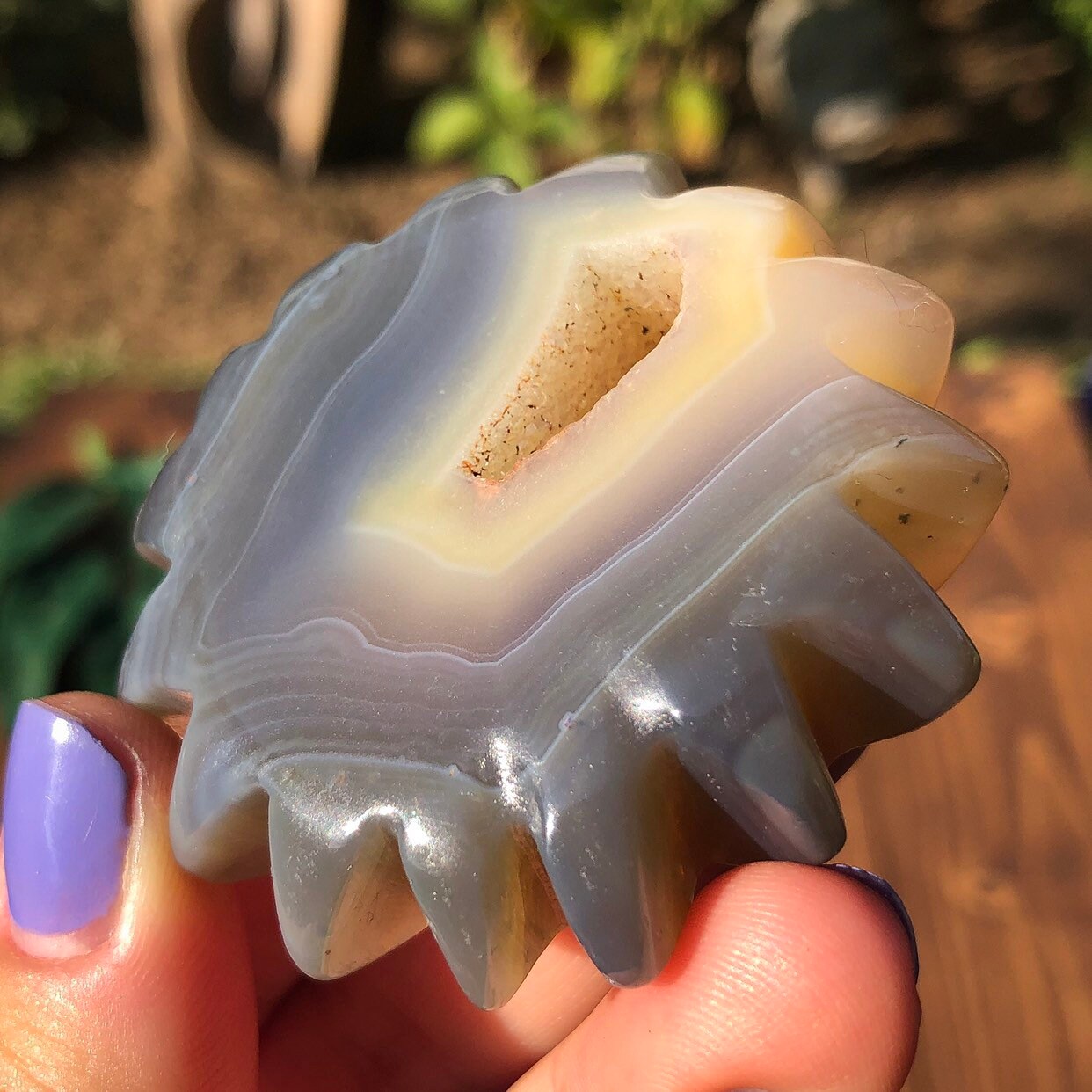 Druzy Agate Sun