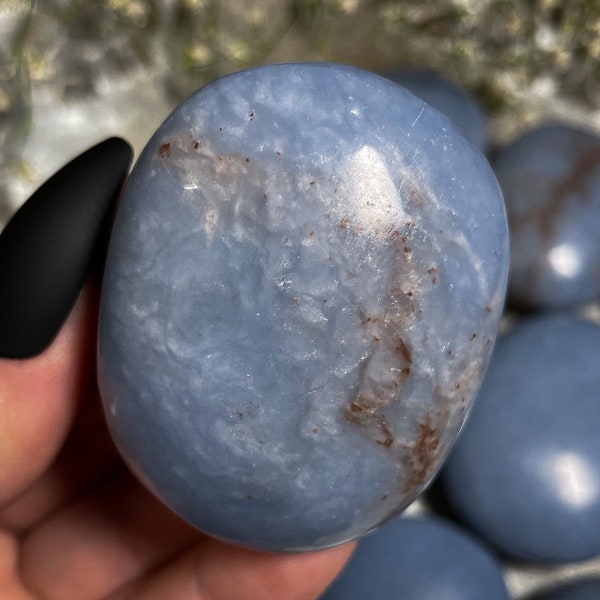 Angelite Stone - Etsy
