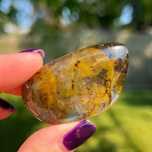 Dendrites in Golden Healer Quartz, Pocket Stone, Crystal for Pendant ...