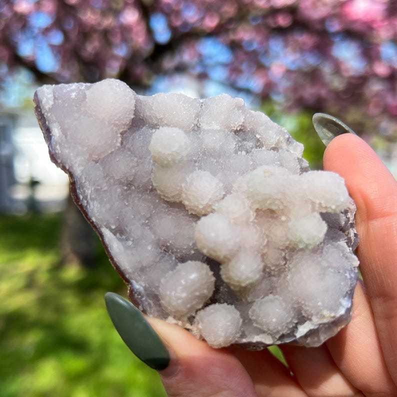 Pink Botryoidal Chalcedony Translucent Specimen - Etsy UK