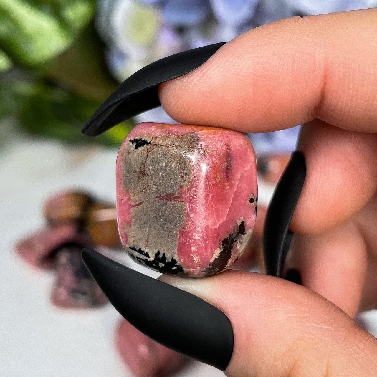 Rhodonite Tumbles Relationship Stone - Etsy