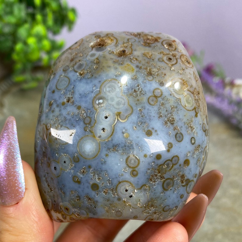Unique Polka Dotted Enhydro Agate Spiritual Gifts | Etsy