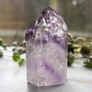 Gemmy Phantom Amethyst Tower From Brazil, High Grade Rainbow Amethyst ...