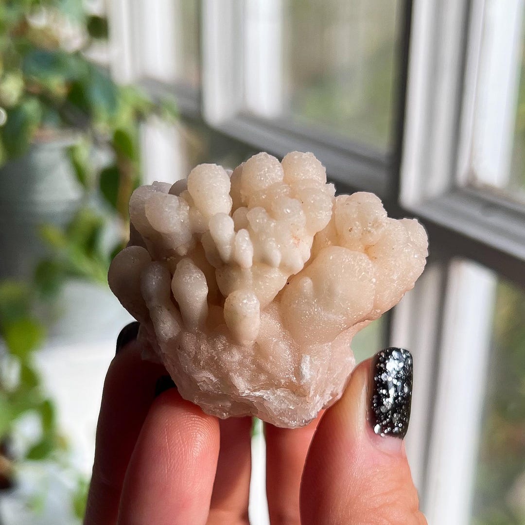 Botryoidal Aragonite, Cave Calcite Crystal Cluster, Raw Mineral ...