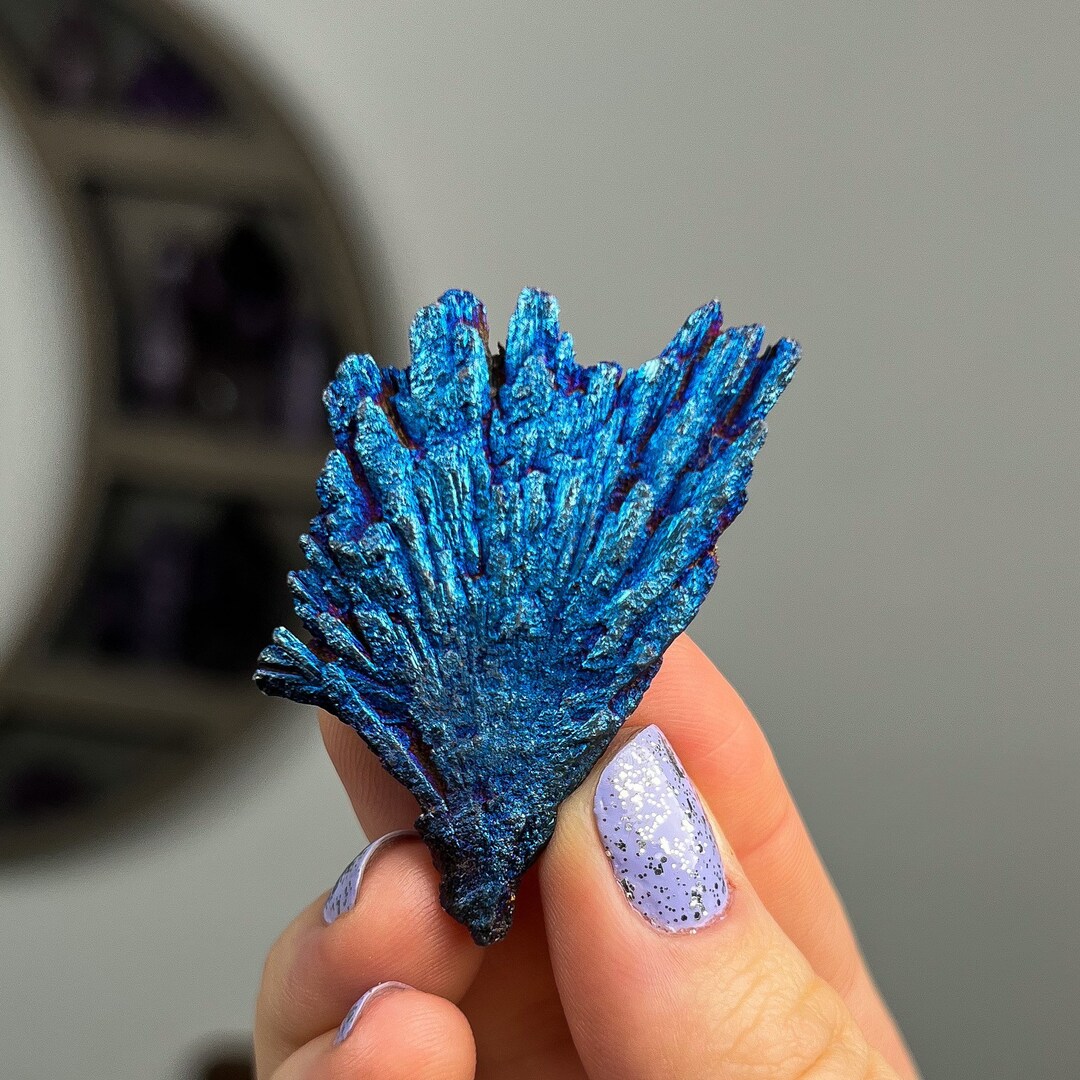 You Choose Titanium Aura Kyanite Blades, Iridescent Blue and Purple ...