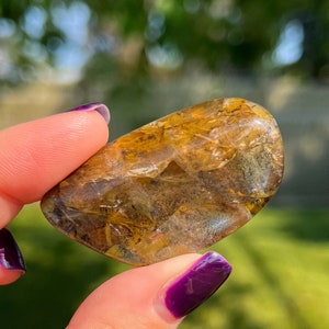 Dendrites in Golden Healer Quartz, Pocket Stone, Crystal for Pendant ...