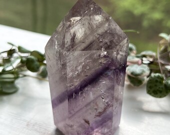 Gemmy Phantom Amethyst Tower From Brazil, High Grade Rainbow Amethyst ...