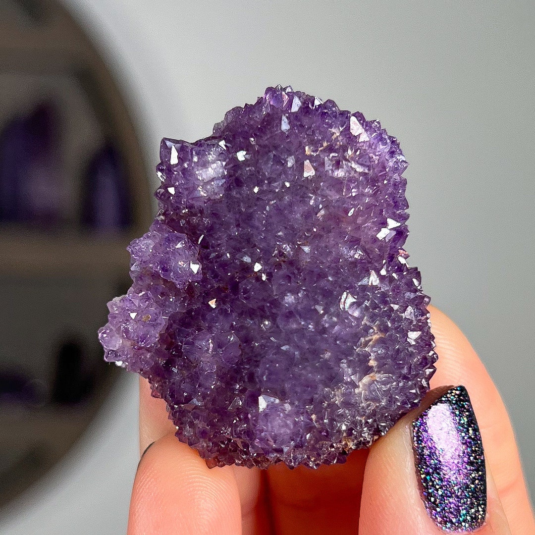 Amethyst Rosette, Crystal Stalactite Flowers From Uruguay, Purple Geode ...