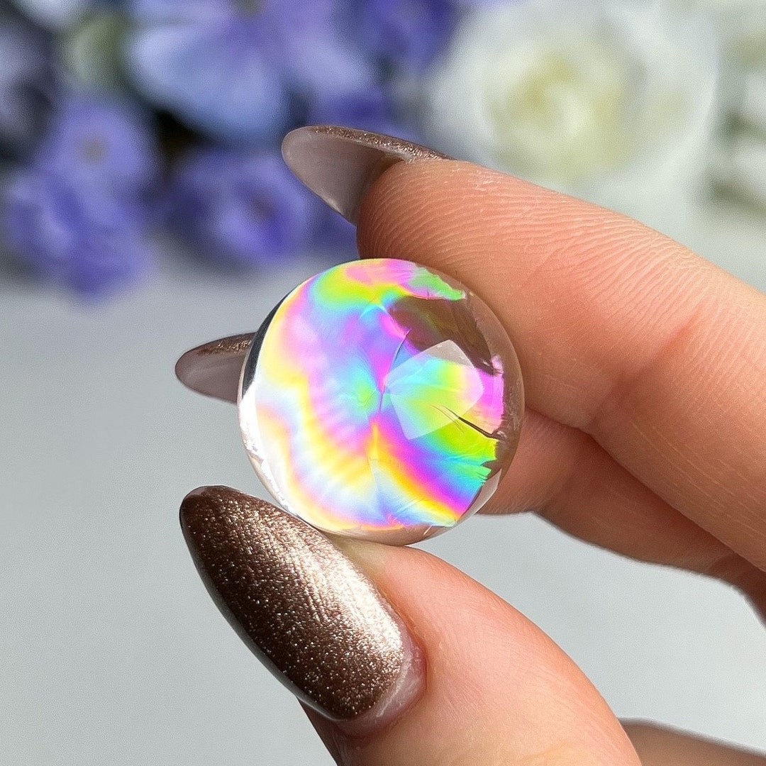 Super Rainbow Quartz Spheres, Clear AAA Clarity, Huge Rainbow Filled - Etsy