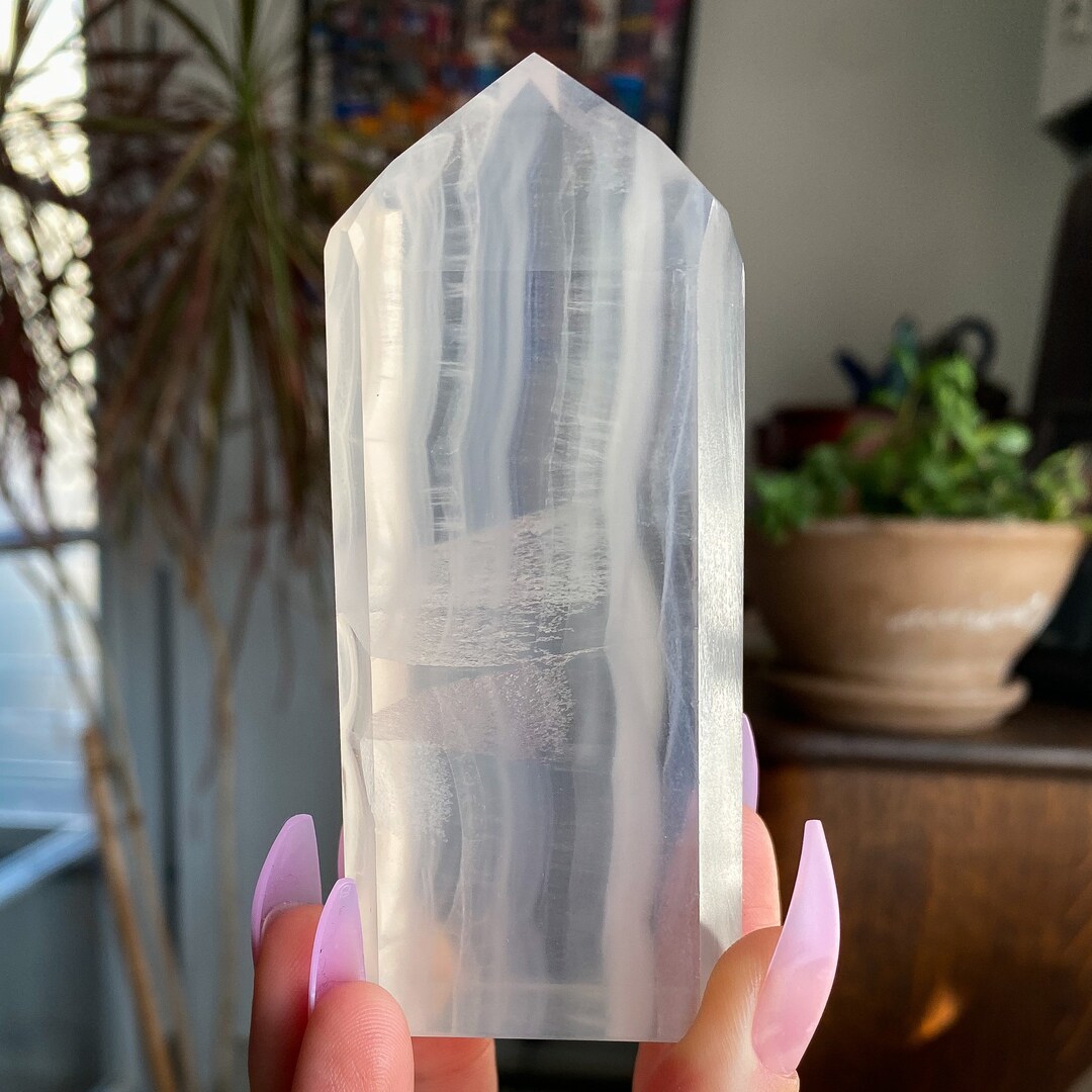 Yttrium Fluorite Tower, Pastel Light Lavender Fluorite - Etsy