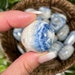 Chunky Blue Scheelite Tumbles, Pocket Crystals, Crystals for Grids ...