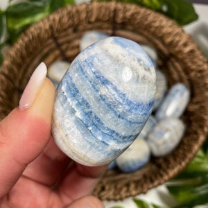 Chunky Blue Scheelite Tumbles, Pocket Crystals, Crystals for Grids ...