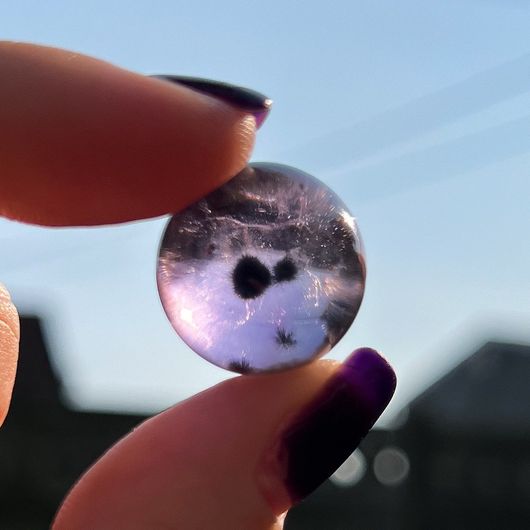 Amethyst Sphere With Hollandite Phantom Inclusion, Rare Spider Quartz ...