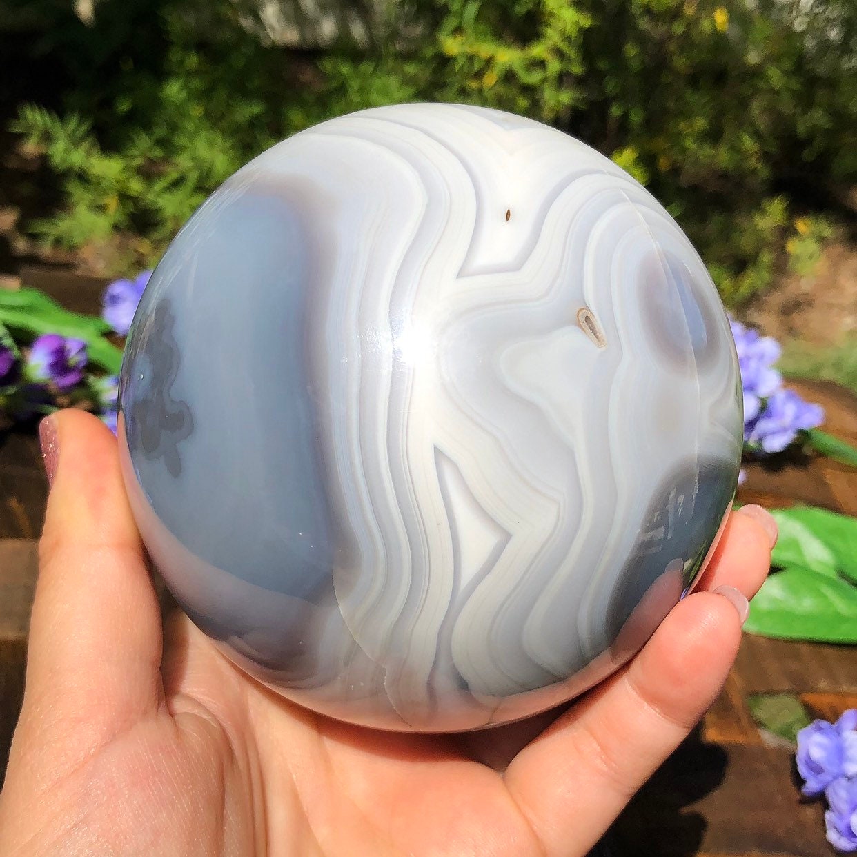 Druzy Agate Sphere druzy-agate-sphere