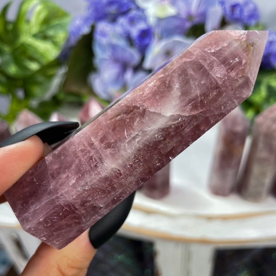 You Choose Purple Rose Quartz Towers Love Stone - Etsy