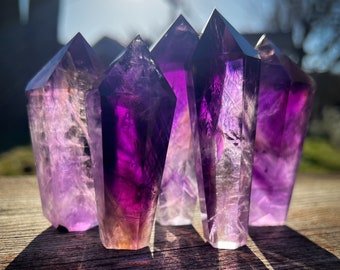 Gemmy Phantom Ametrine Tower From Brazil, High Grade Rainbow Amethyst ...