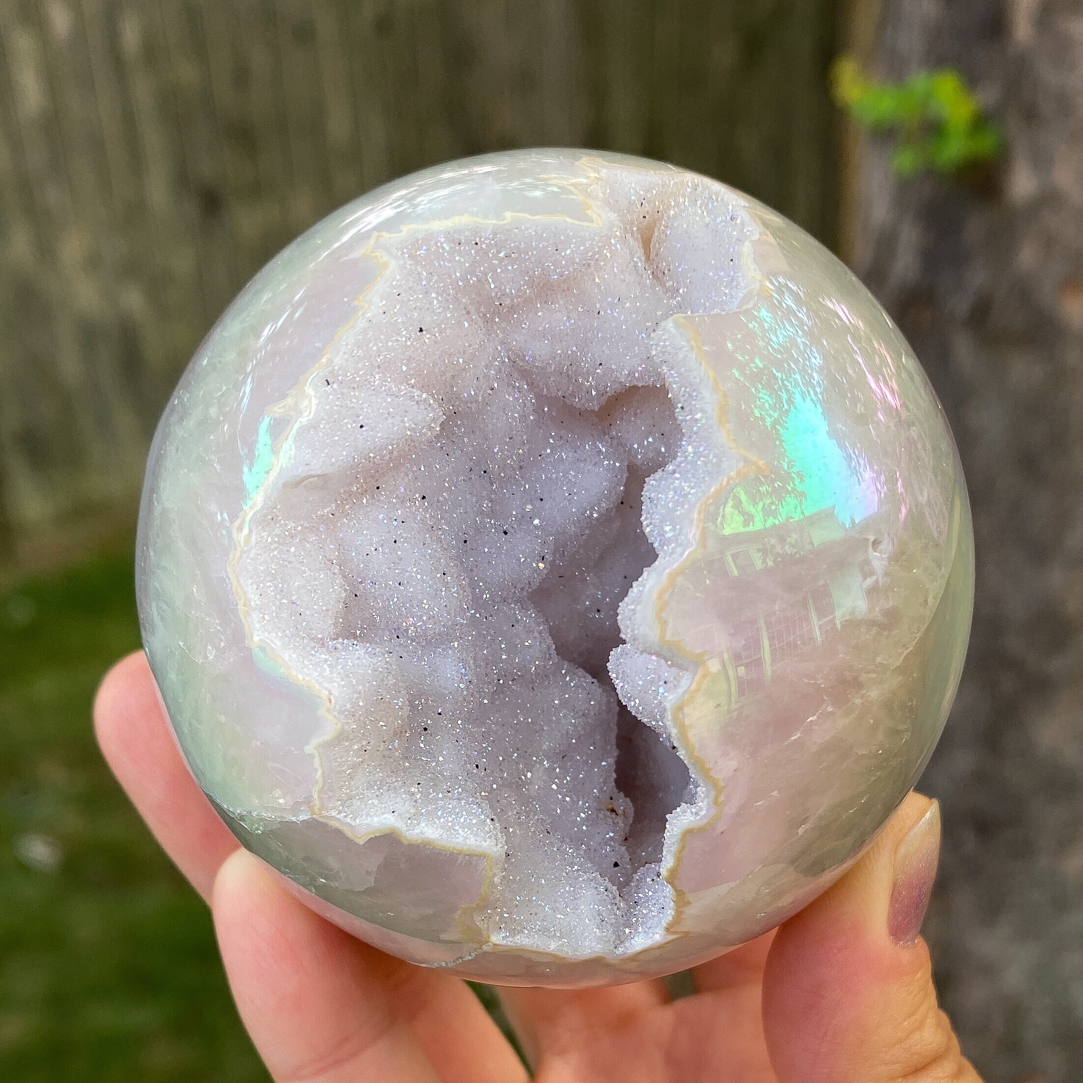 aura-snowy-druzy-agate-sphere
