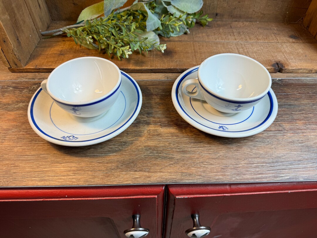 Vintage 1983 Shenango, Tepco Navy China Restaurant Ware Includes Cup ...