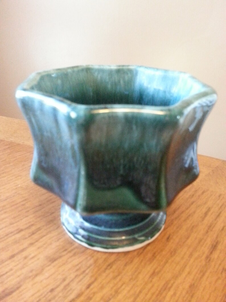Hull USA Pottery Green Vase/planter F-3 - Etsy
