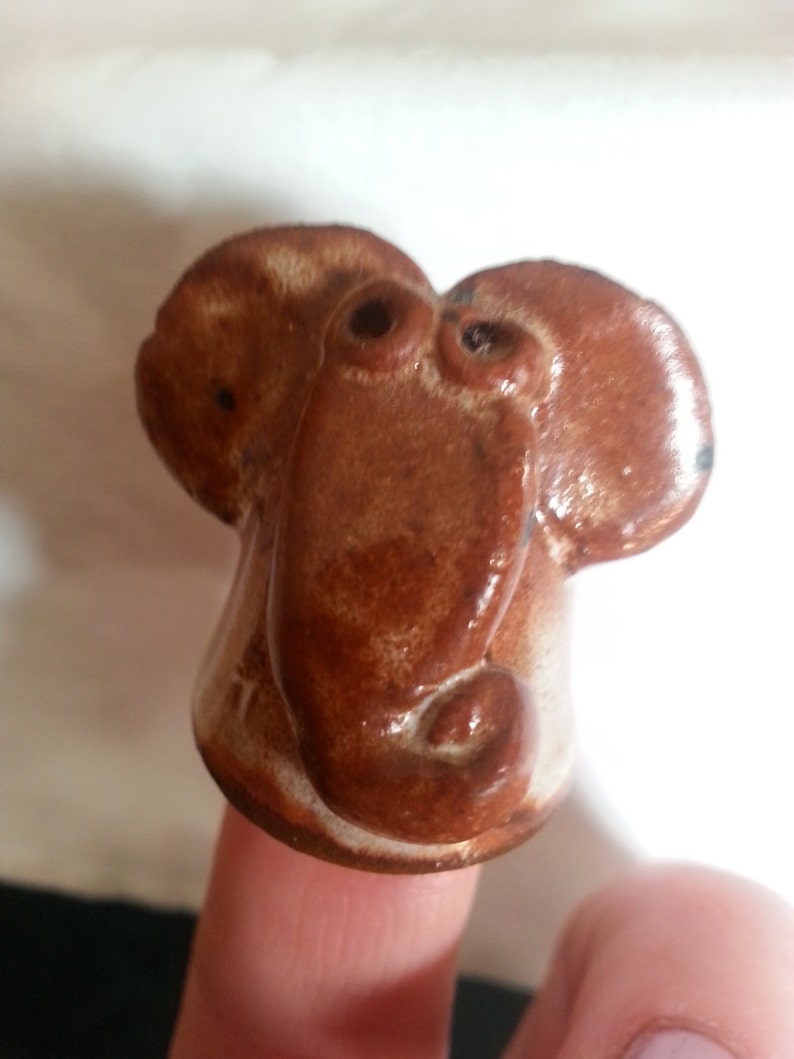 Hand Made Ceramic Elephant Thimble, Miniature Figurine - Etsy