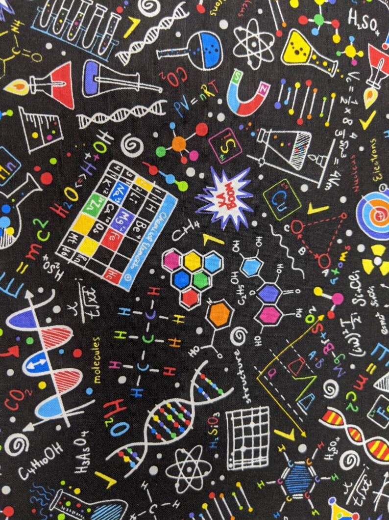 Science Chemistry - Timeless Treasures - High Quality Quilting Cotton ...